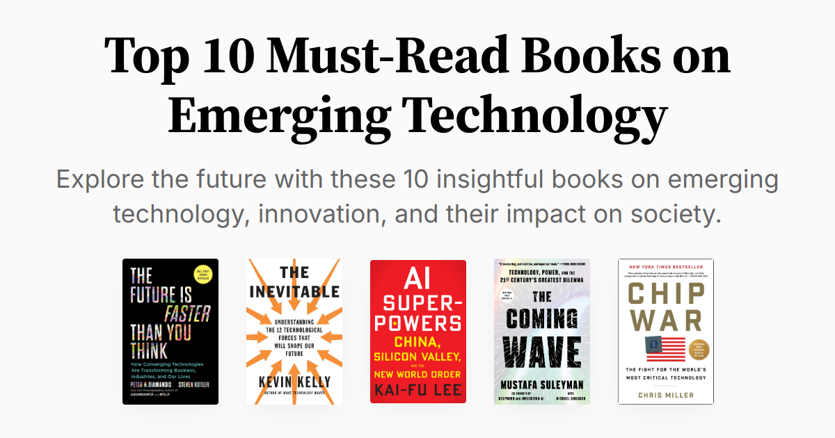 Top 10 Must-Read Books on Emerging Technology | Summary & Audio