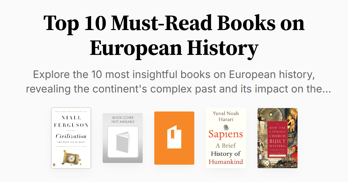 Top 10 Must-Read Books on European History | Summary & Audio