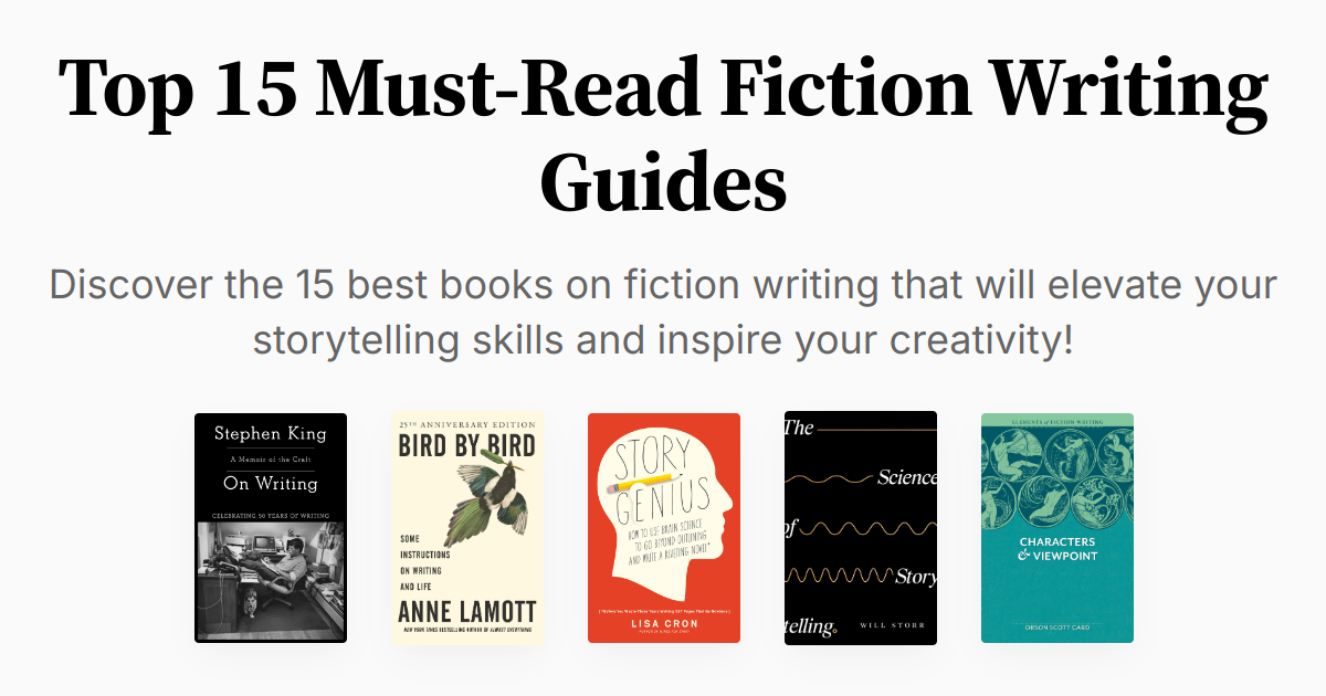 Top 15 Must-Read Fiction Writing Guides | Summary & Audio