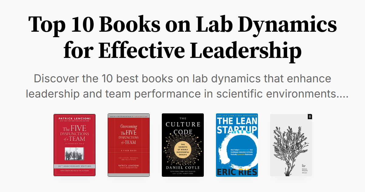 Top 10 Books on Lab Dynamics for Effective Leadership | Summary & Audio
