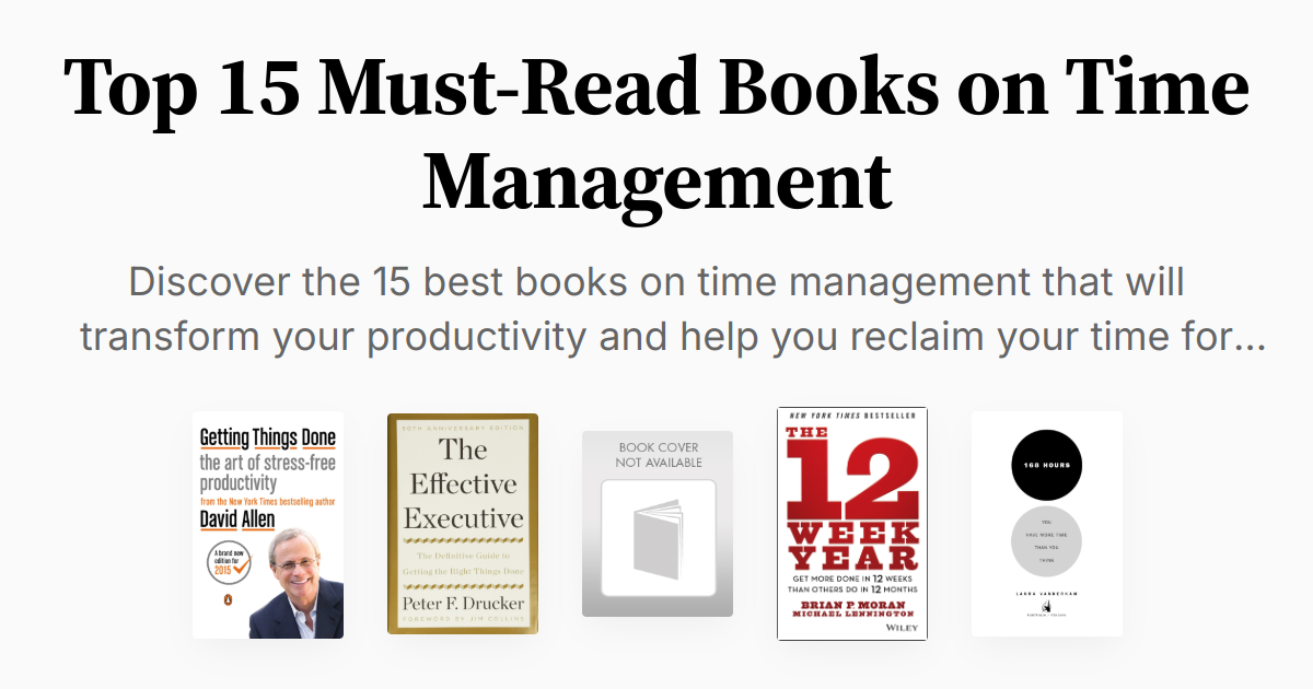 Top 15 Must-Read Books on Time Management | Summary & Audio