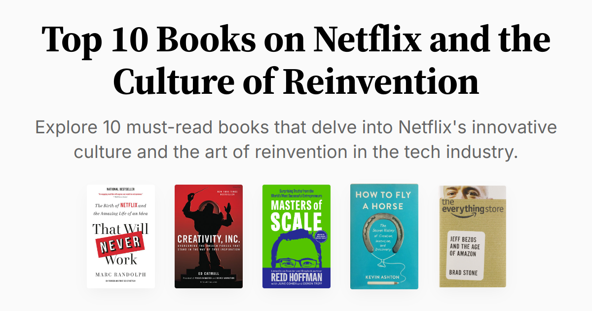 Top 10 Books on Netflix and the Culture of Reinvention | Summary & Audio