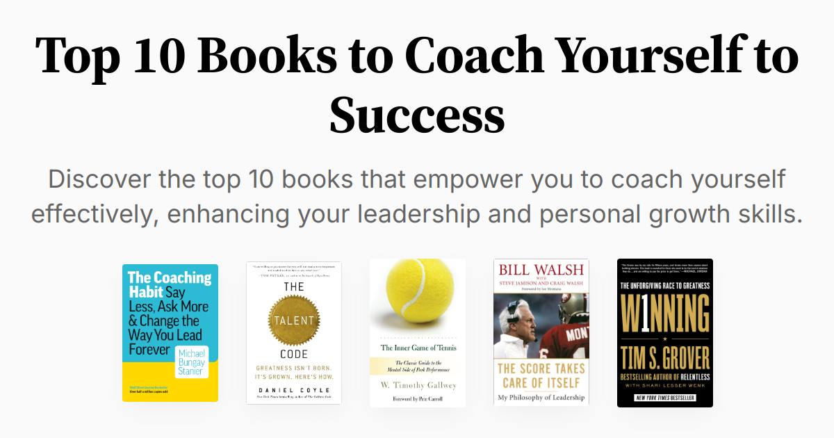 Top 10 Books to Coach Yourself to Success | Summary & Audio