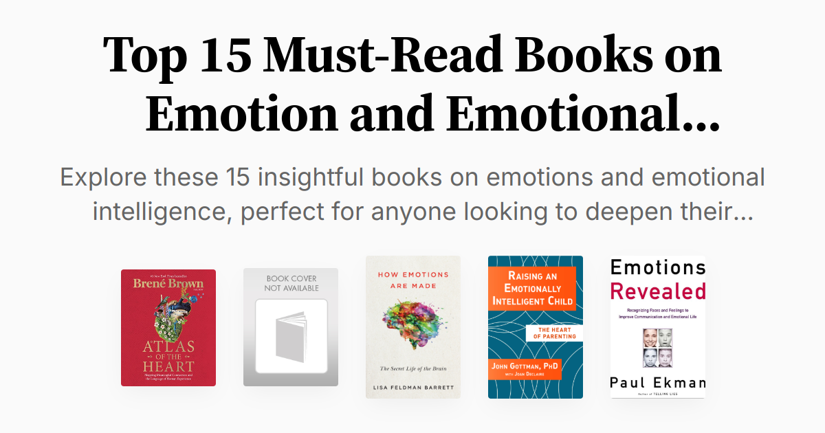 Top 15 Must-Read Books on Emotion and Emotional Intelligence | Summary ...