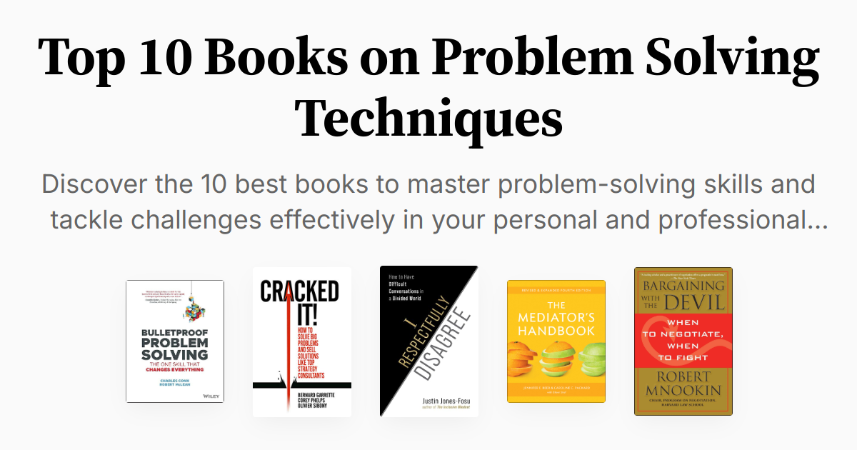 Top 10 Books on Problem Solving Techniques | Summary & Audio