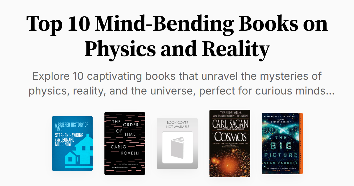 Top 10 Mind-Bending Books on Physics and Reality | Summary & Audio