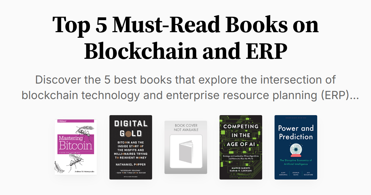 Top 5 Must-Read Books on Blockchain and ERP | Summary & Audio