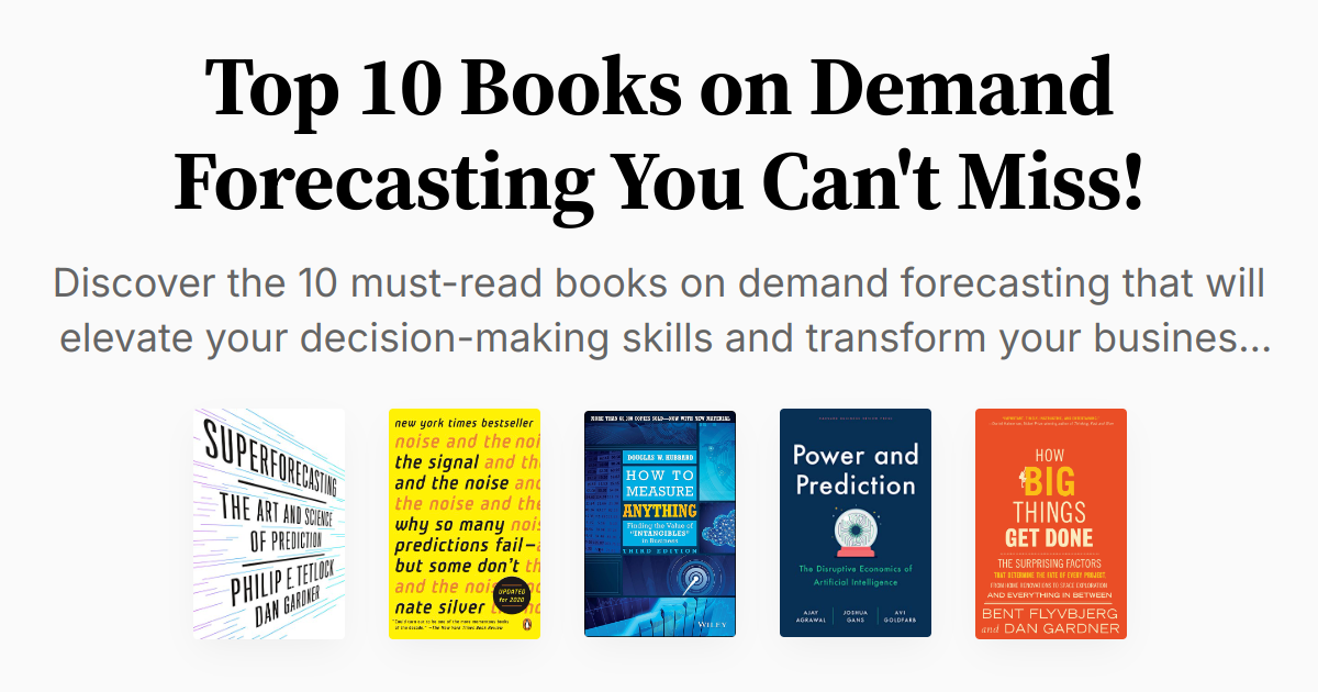Top 10 Books on Demand Forecasting You Can't Miss! | Summary & Audio