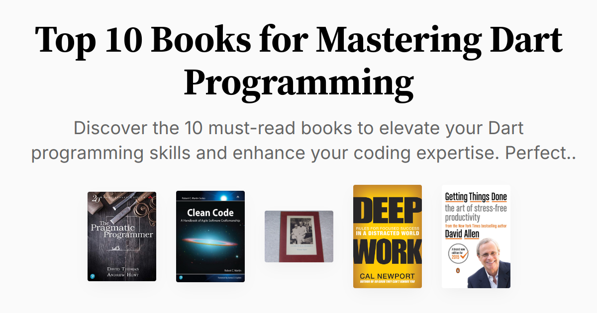 Top 10 Books for Mastering Dart Programming | Summary & Audio