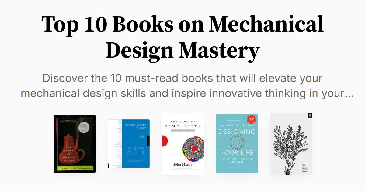 Top 10 Books on Mechanical Design Mastery | Summary & Audio