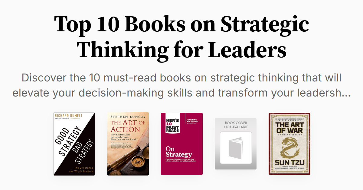 Top 10 Books on Strategic Thinking for Leaders | Summary & Audio