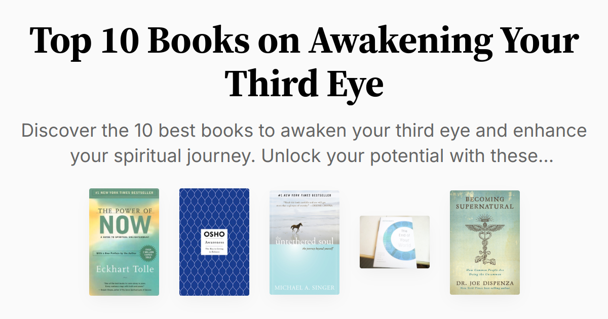 Top 10 Books on Awakening Your Third Eye | Summary & Audio
