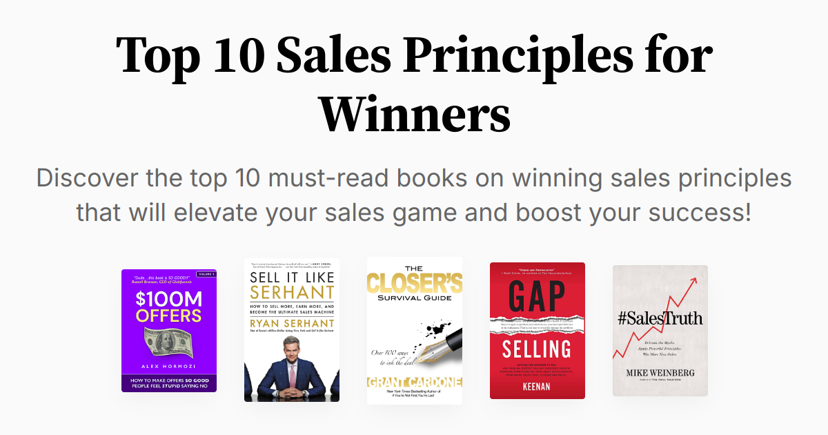 Top 10 Sales Principles for Winners | Summary & Audio