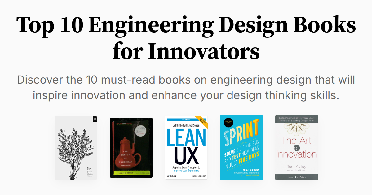 Top 10 Engineering Design Books for Innovators | Summary & Audio