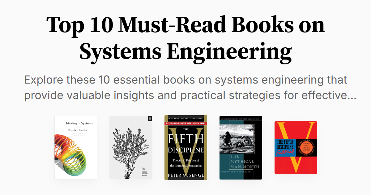 Top 10 Must-Read Books on Systems Engineering | Summary & Audio
