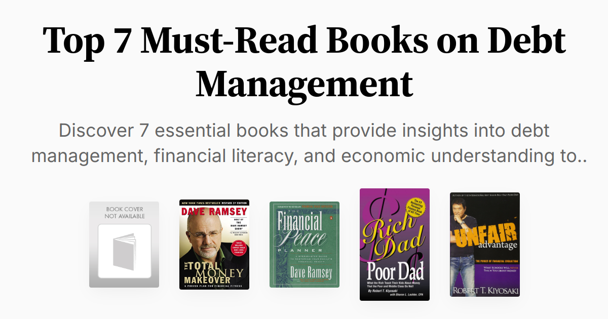 Top 7 Must-Read Books on Debt Management | Summary & Audio