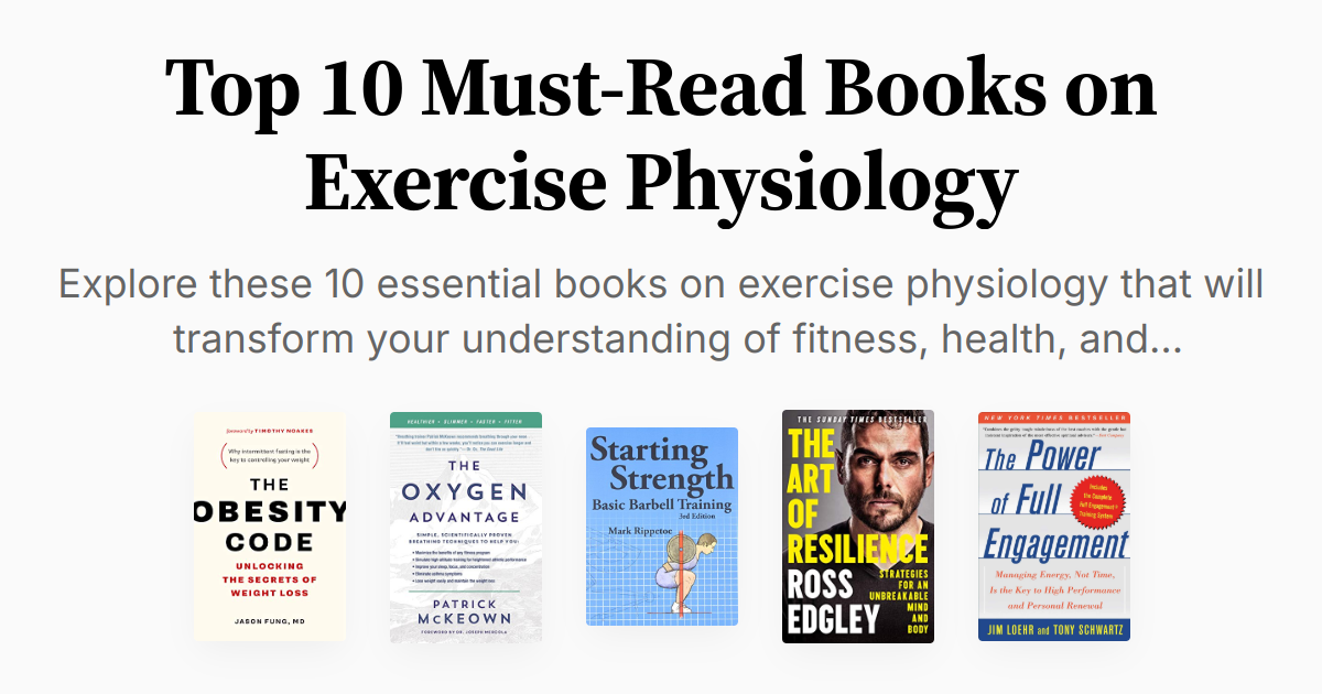 Top 10 Must-Read Books on Exercise Physiology | Summary & Audio