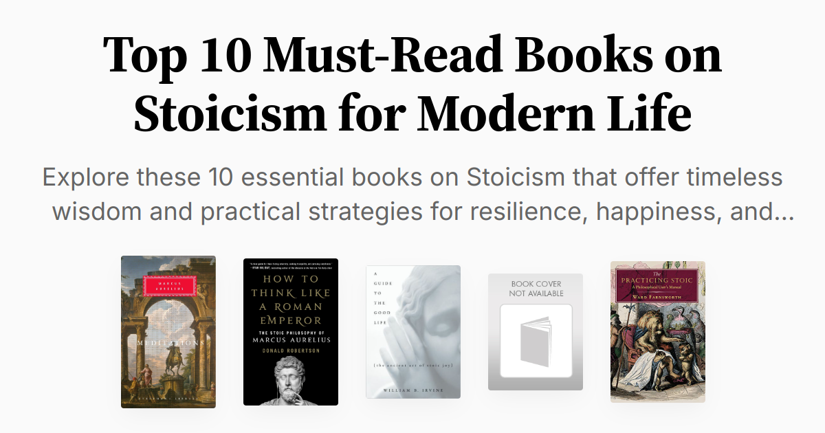 Top 10 Must-Read Books on Stoicism for Modern Life | Summary & Audio