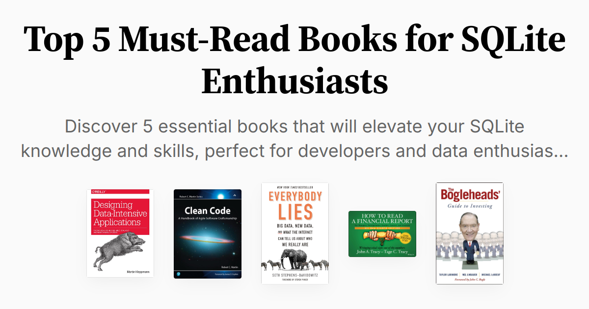 Top 5 Must-Read Books for SQLite Enthusiasts | Summaries & Audio