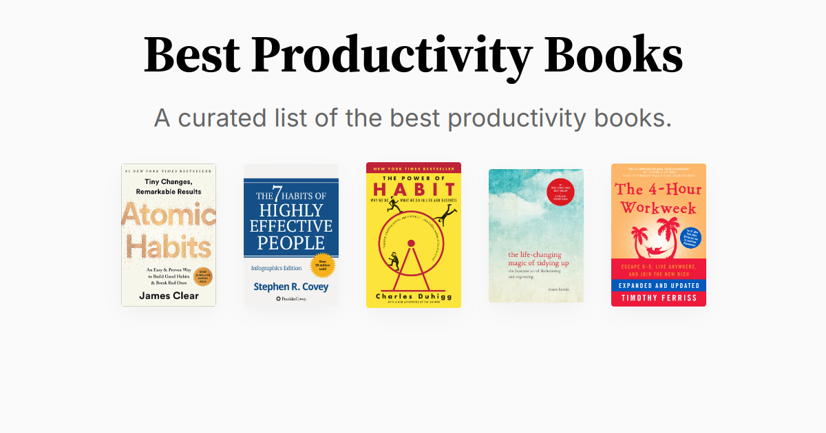 Best Productivity Books | Summary & Audio