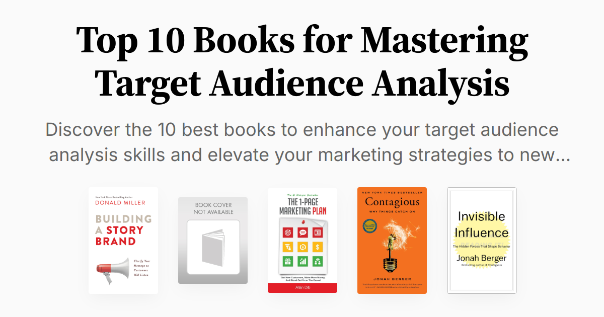 Top 10 Books for Mastering Target Audience Analysis | Summary & Audio