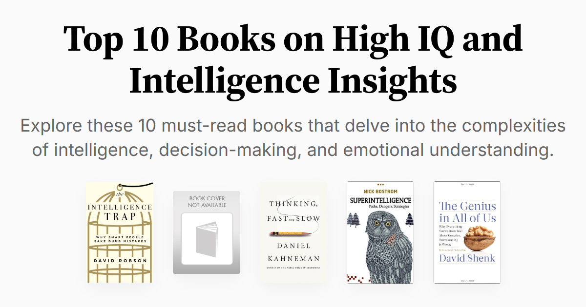 Top 10 Books on High IQ and Intelligence Insights | Summary & Audio