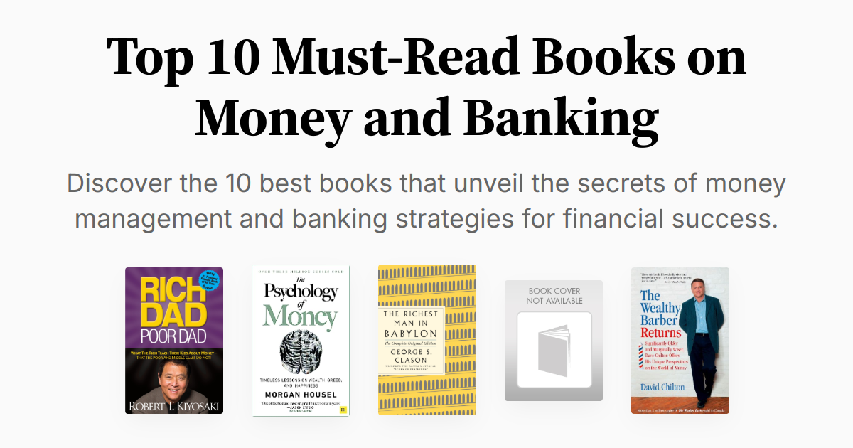 Top 10 Must-Read Books on Money and Banking | Summary & Audio