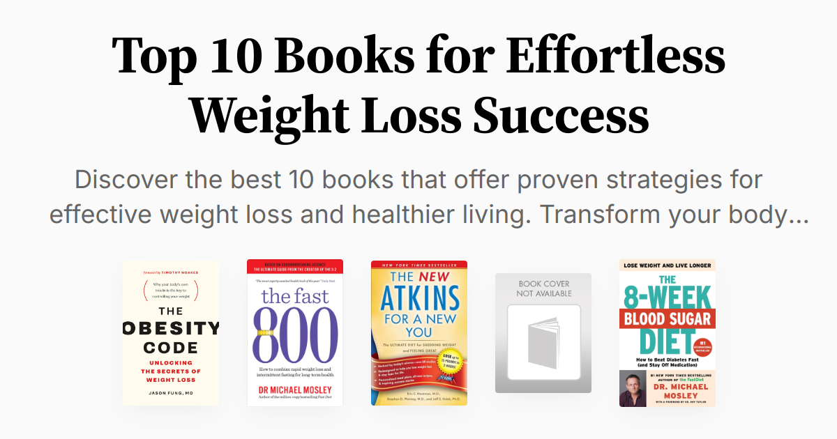 Top 10 Books for Effortless Weight Loss Success | Summary & Audio