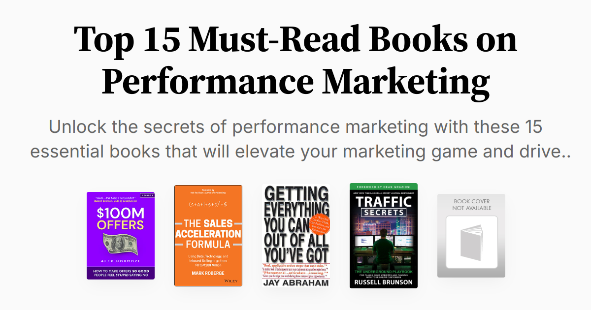 Top 15 Must-Read Books on Performance Marketing | Summary & Audio