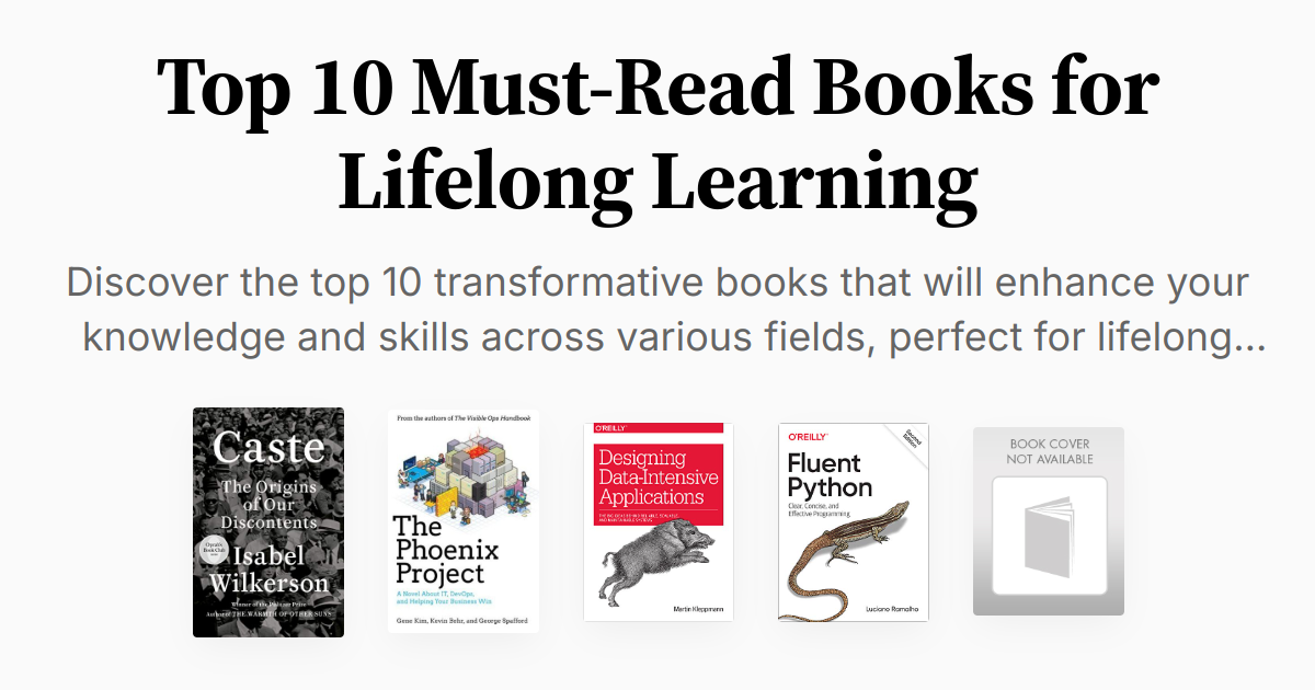 Top 10 Must-Read Books for Lifelong Learning | Summaries & Audio