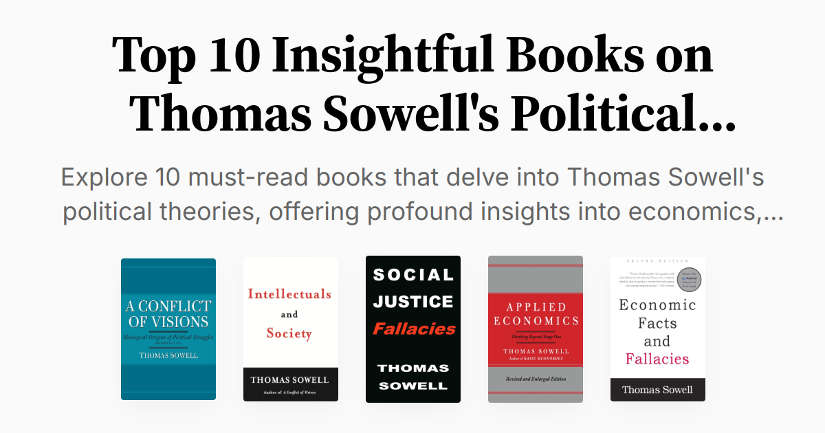 Top 10 Insightful Books on Thomas Sowell's Political Theories | Summary ...