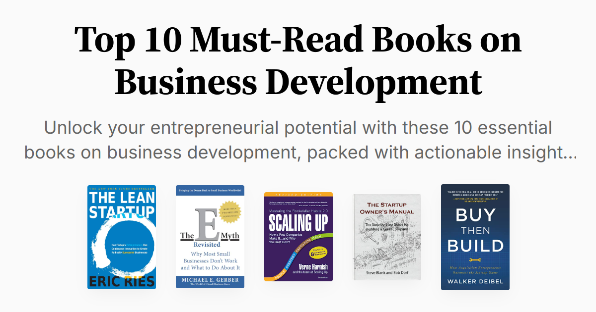 Top 10 Must-Read Books on Business Development | Summary & Audio