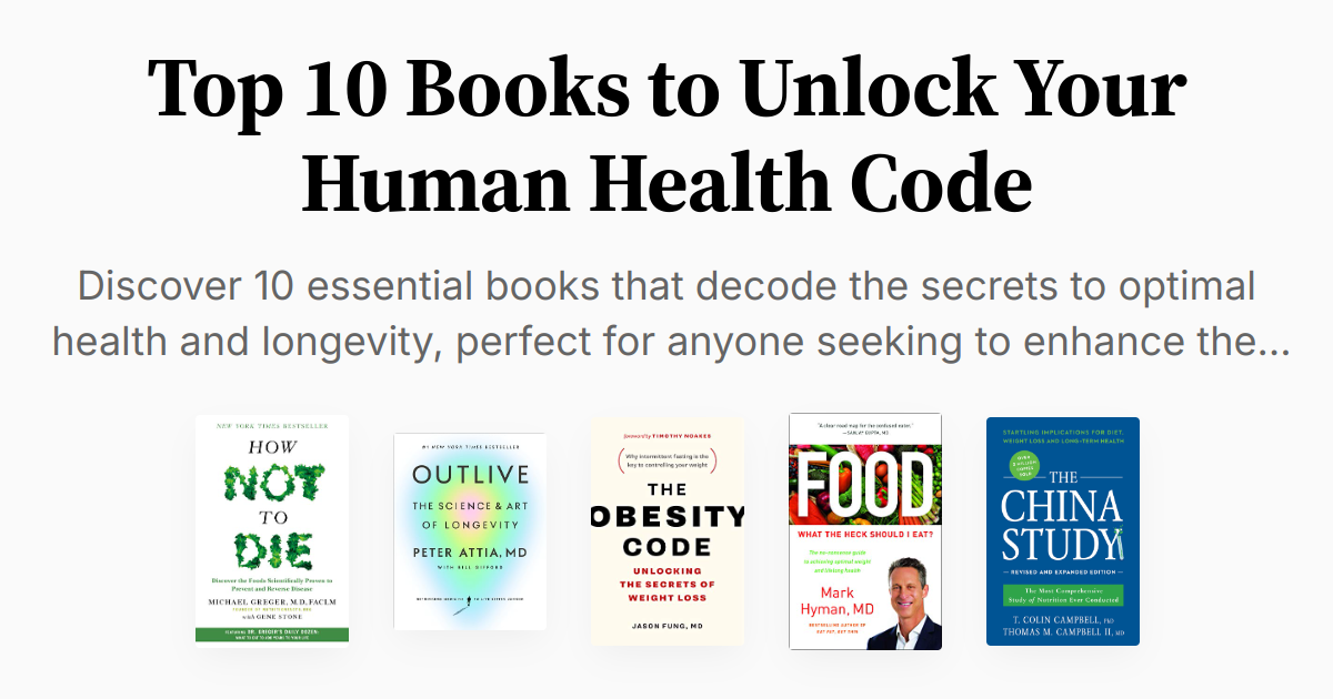 Top 10 Books to Unlock Your Human Health Code | Summary & Audio