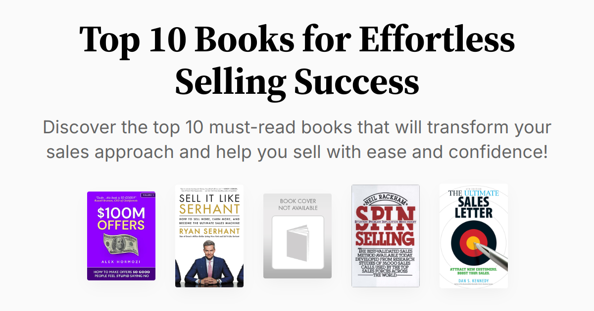Top 10 Books for Effortless Selling Success | Summary & Audio
