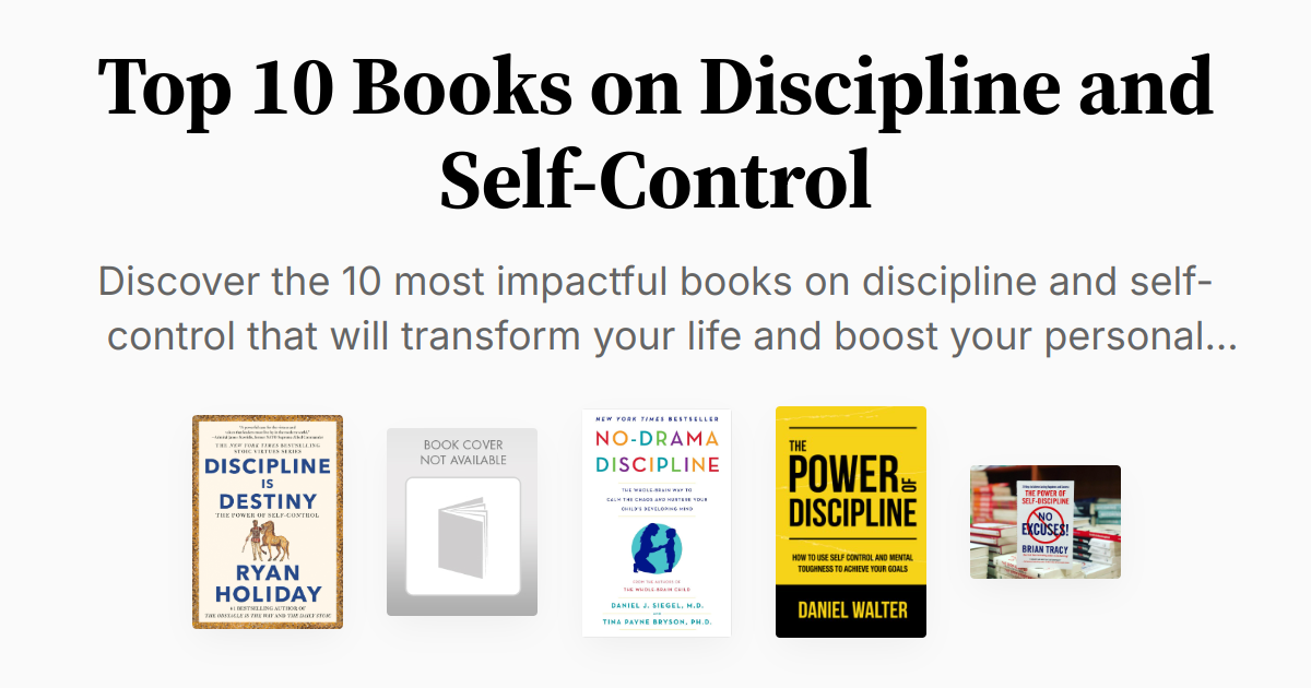 Top 10 Books on Discipline and Self-Control | Summary & Audio