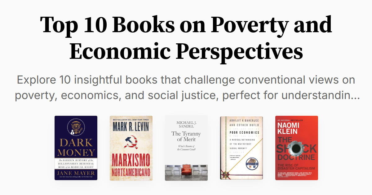 Top 10 Books on Poverty and Economic Perspectives | Summary & Audio