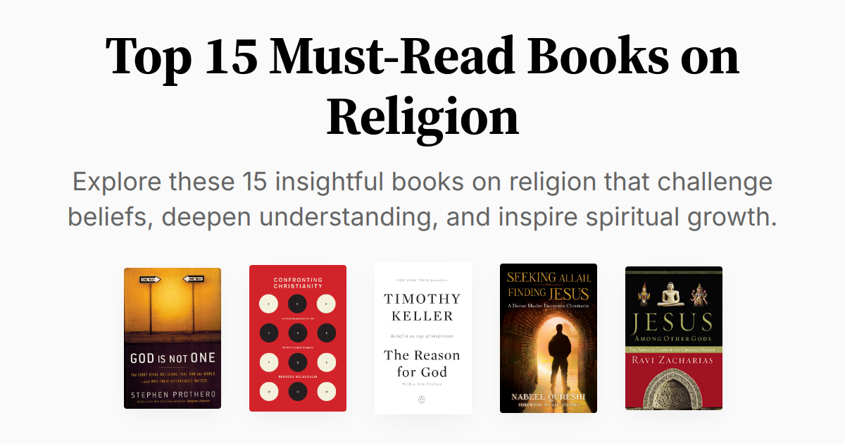 Top 15 Must-Read Books on Religion | Summary & Audio