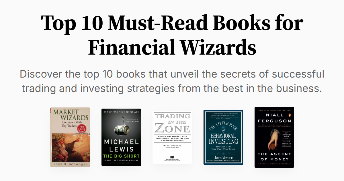 Top 10 Must-Read Books for Financial Wizards | Summary & Audio