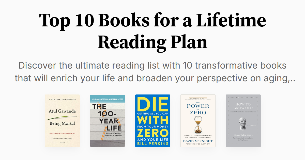 Top 10 Books for a Lifetime Reading Plan | Summary & Audio