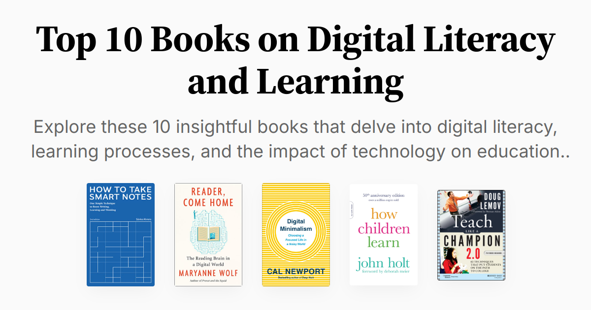 Top 10 Books on Digital Literacy and Learning | Summary & Audio
