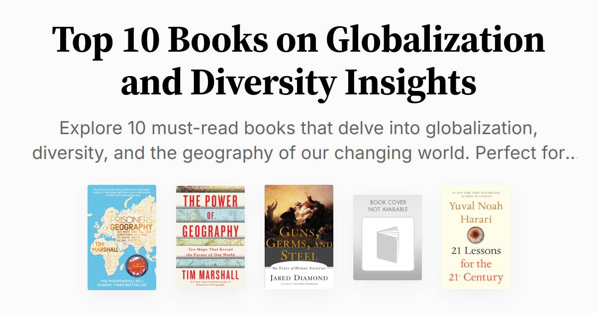 Top 10 Books on Globalization and Diversity Insights | Summary & Audio