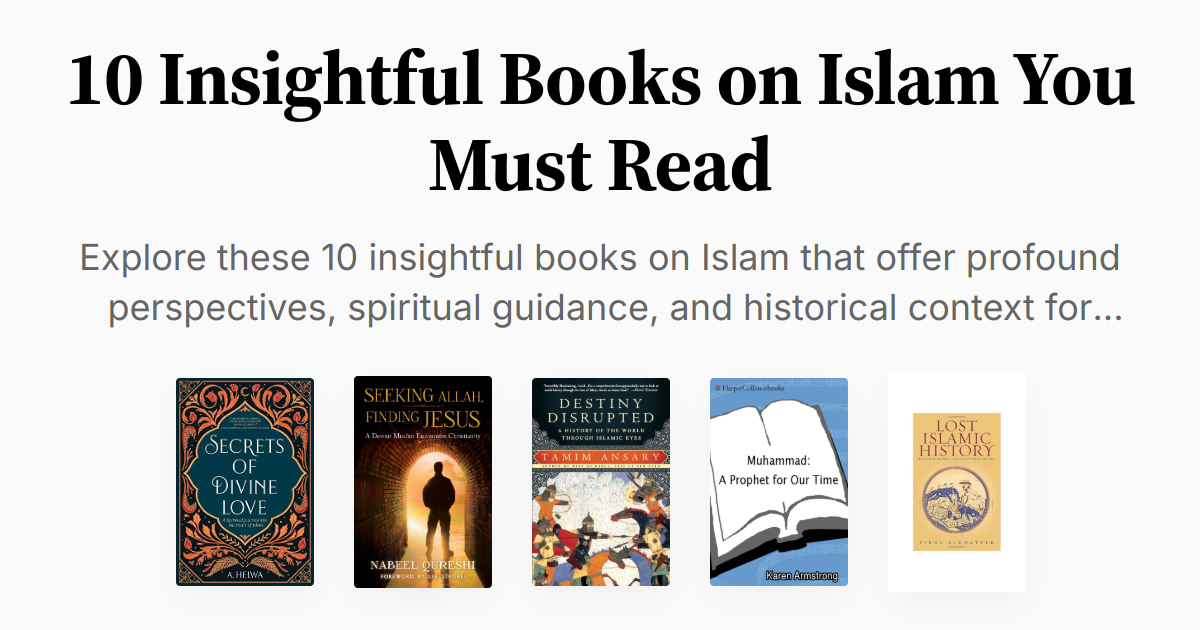10 Insightful Books on Islam You Must Read | Summary & Audio