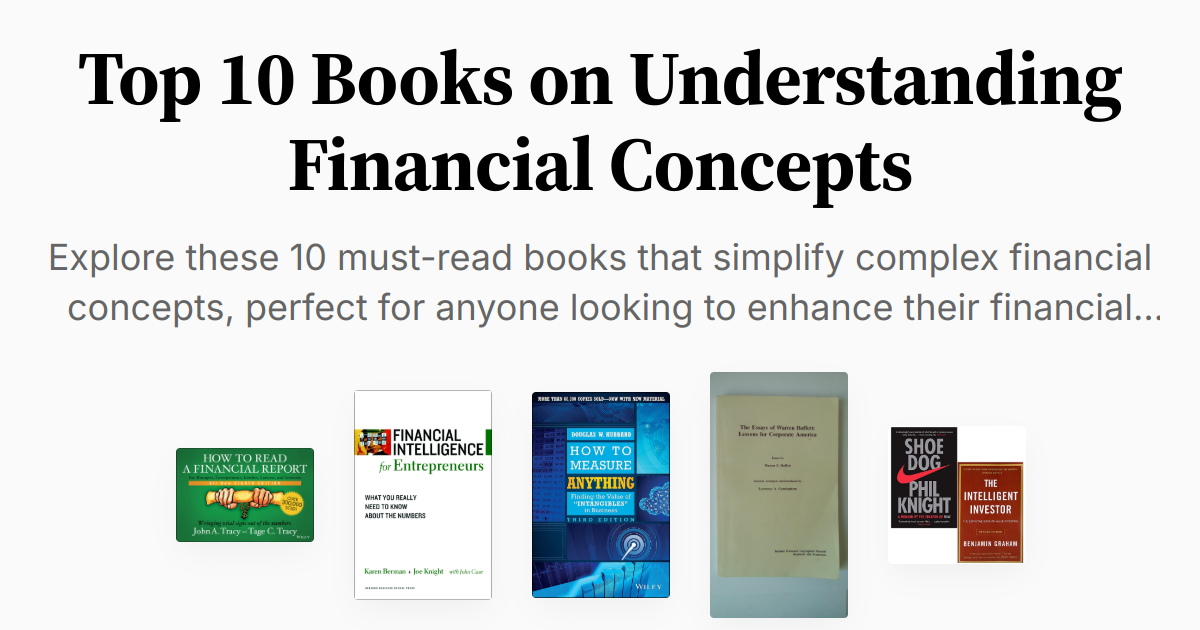 Top 10 Books on Understanding Financial Concepts | Summary & Audio