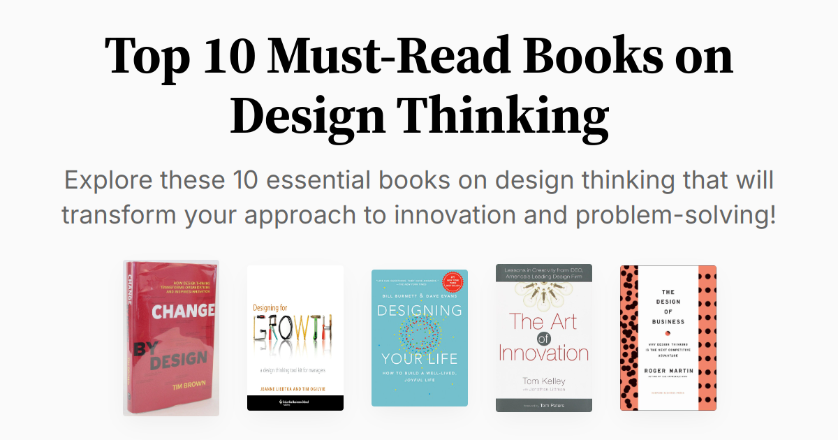 Top 10 Must-Read Books on Design Thinking | Summary & Audio