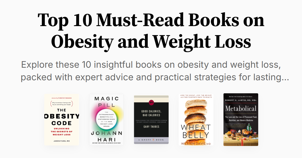 Top 10 Must-Read Books on Obesity and Weight Loss | Summary & Audio