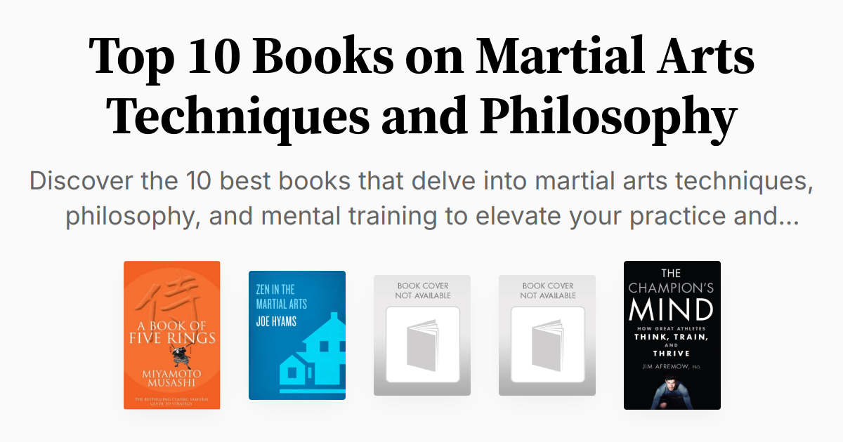 Top 10 Books on Martial Arts Techniques and Philosophy | Summary & Audio