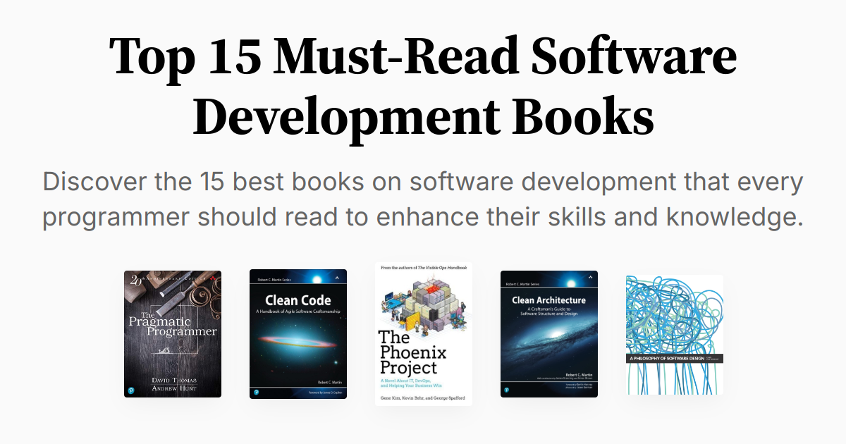 Top 15 Must-Read Software Development Books | Summary & Audio