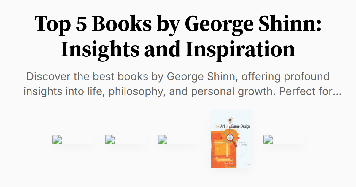 Top 5 Books by George Shinn: Insights and Inspiration | Summary & Audio