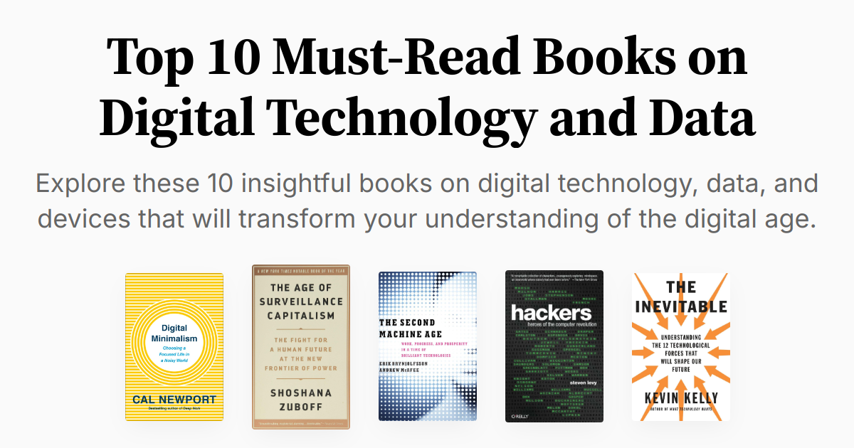 Top 10 Must-Read Books on Digital Technology and Data | Summary & Audio