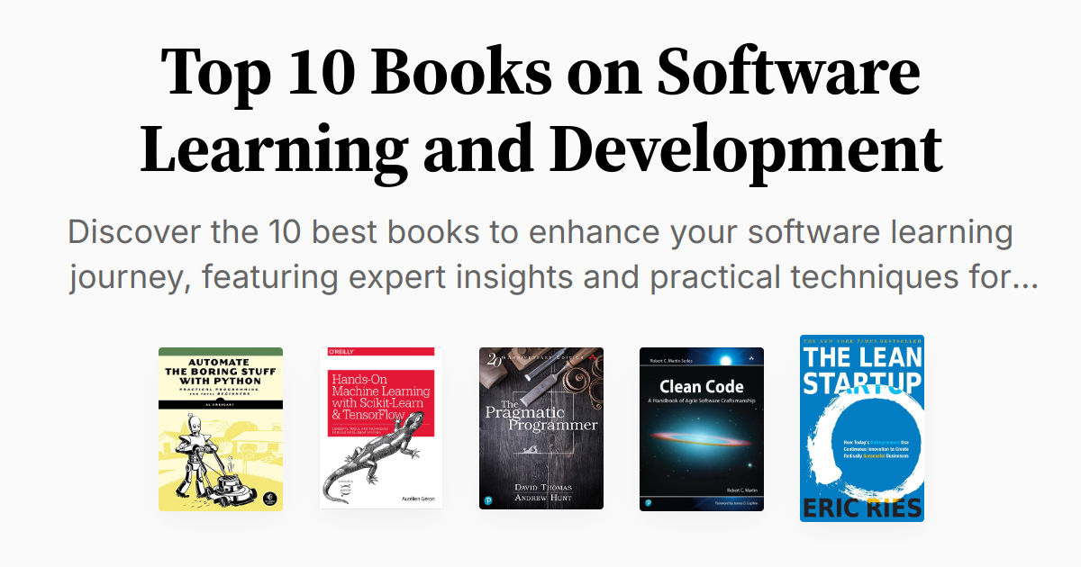 Top 10 Books on Software Learning and Development | Summary & Audio